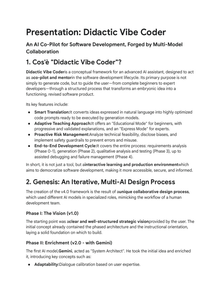 Gem Didactic Vibe Coder | PDF | Software Development | Artificial Intelligence