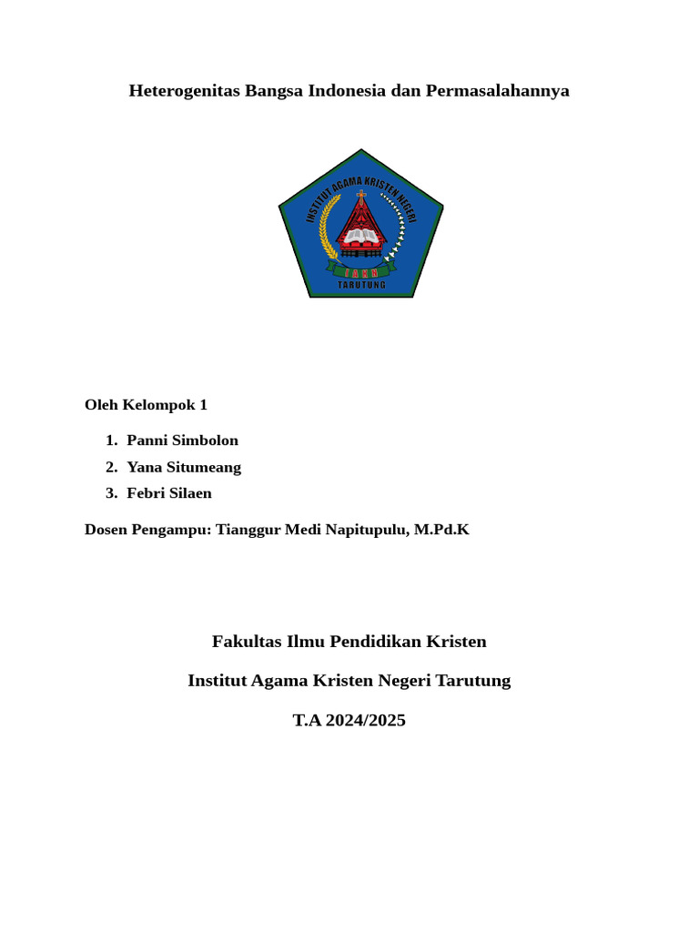 Tantangan Heterogenitas Indonesia | PDF