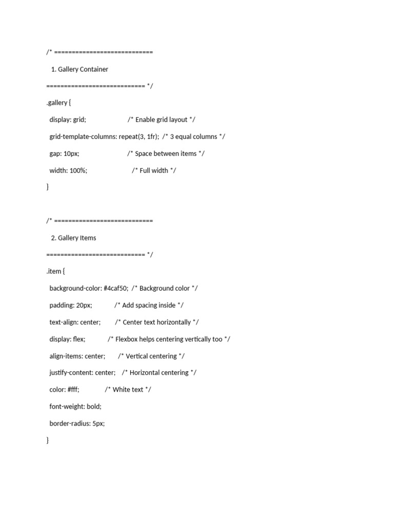 Assignment Css Grid | PDF