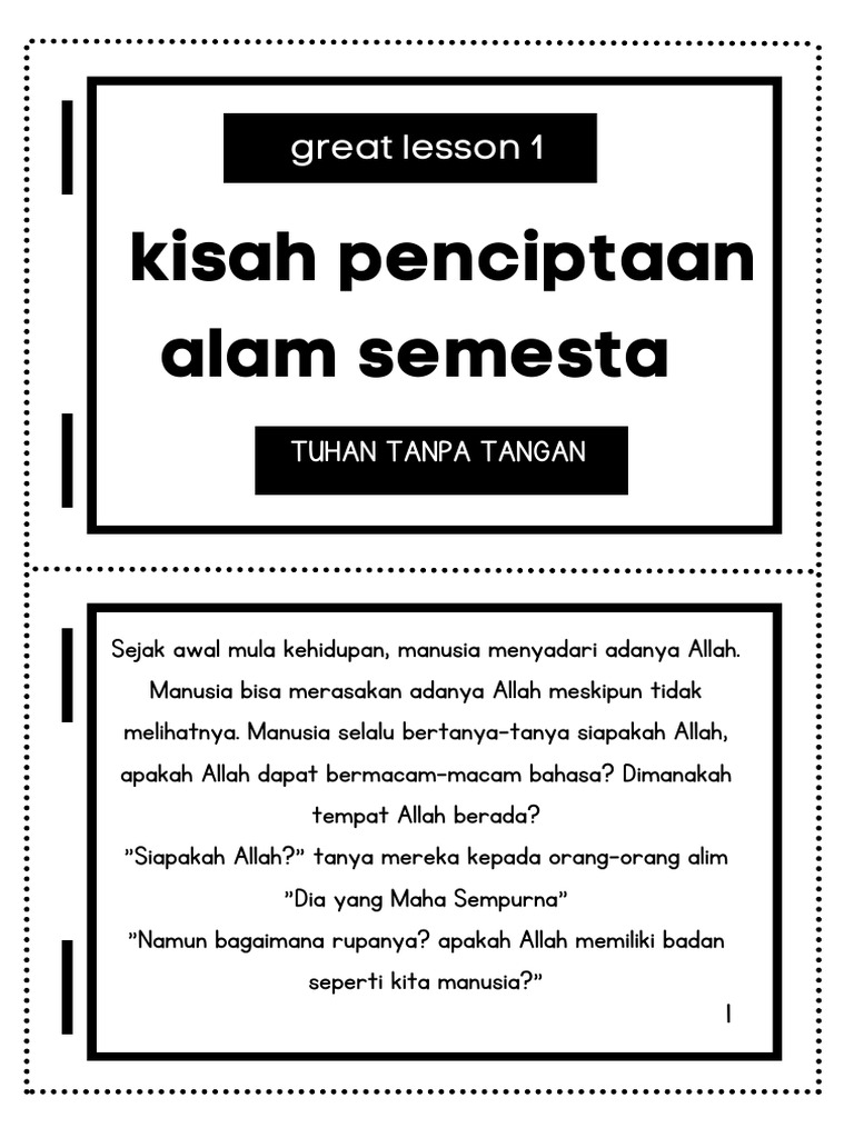 Kisah Penciptaan Alam Semesta | PDF