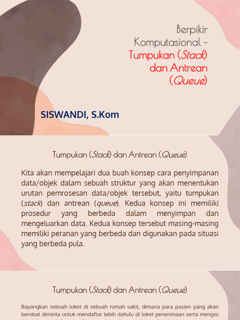 Tumpukan (Stack) Dan Antrean (Queue) | PDF