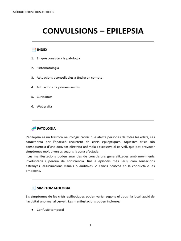 Convulsiones Paux | PDF