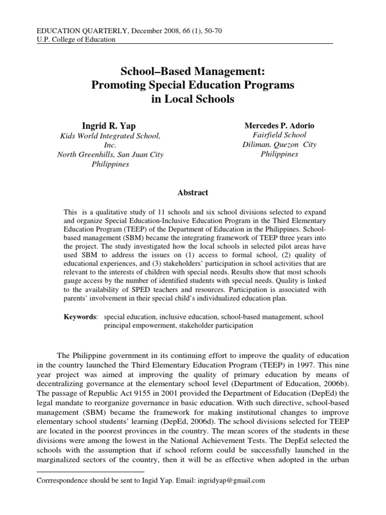Tutorials Special Educ | PDF