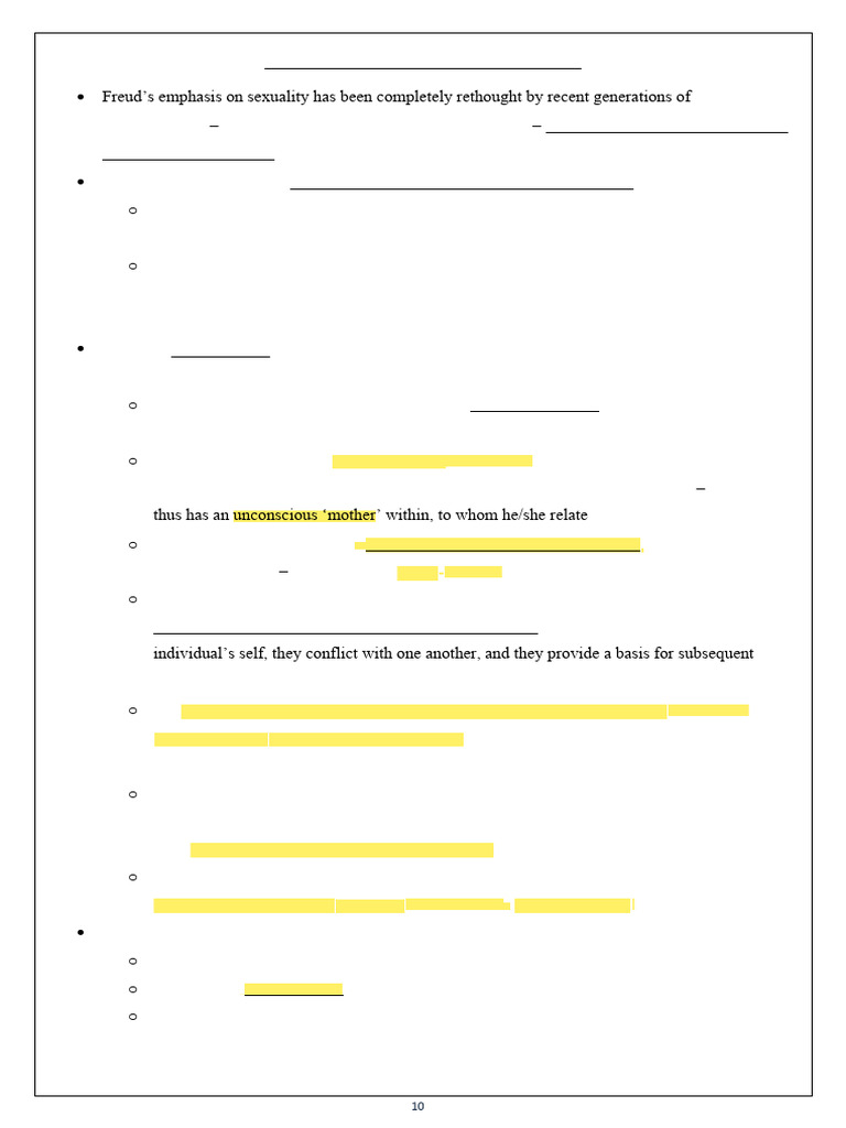 Object Relations & Self Psychology | PDF | Attachment Theory | Object ...