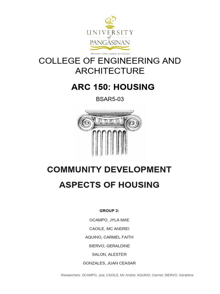 Community Development in Housing | PDF | Urban Sprawl | Sustainable Design