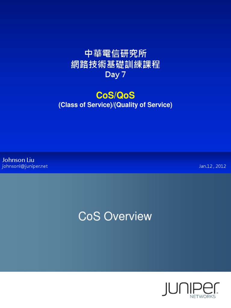 Cos/Qos: (Class of Service) / (Quality of Service) | PDF | Quality Of ...