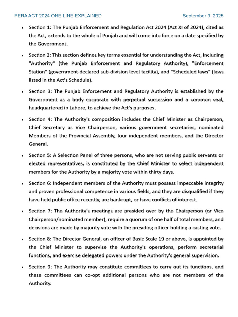 Overview of the PERA Act 2024 | PDF | Arrest | Prosecutor