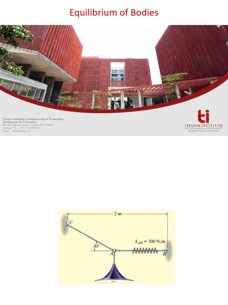 Equilibrium of Bodies, FBD | PDF