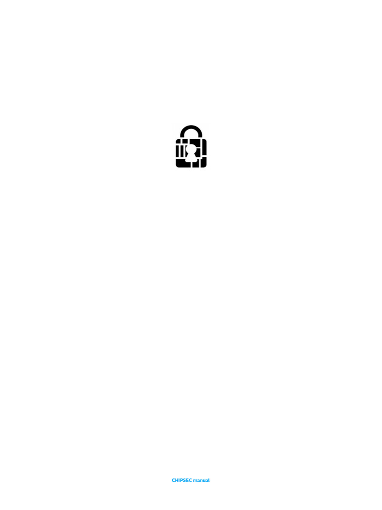 Chipsec Manual | PDF | Device Driver | Microsoft Windows