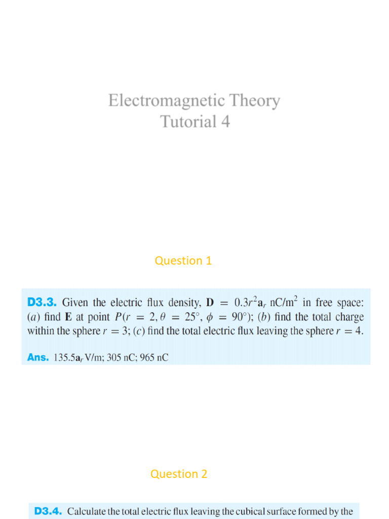 Tutorial 4 Questions | PDF