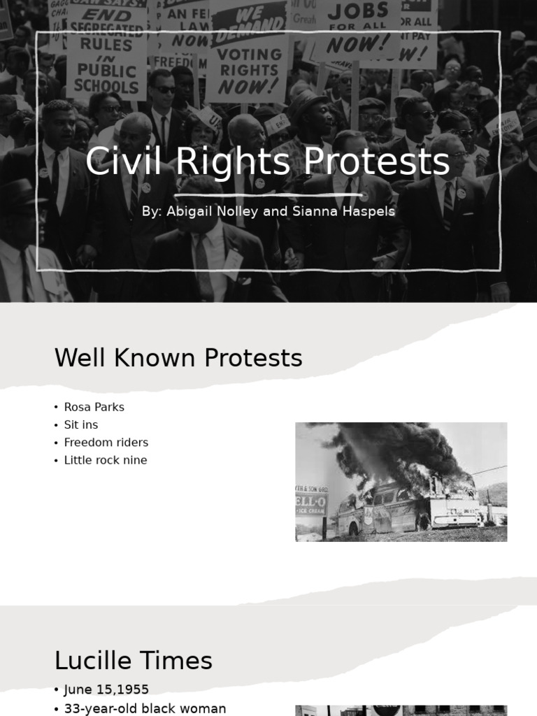 Civil Rights Protests | PDF | Society Of The United States | Movements ...