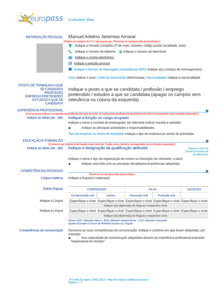 CV Europass | PDF