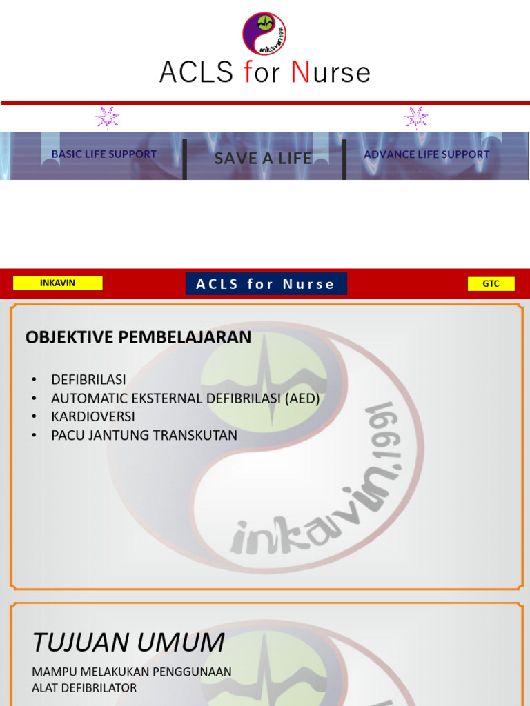 Panduan ACLS untuk Perawat: Defibrilasi dan Kardioversi | PDF