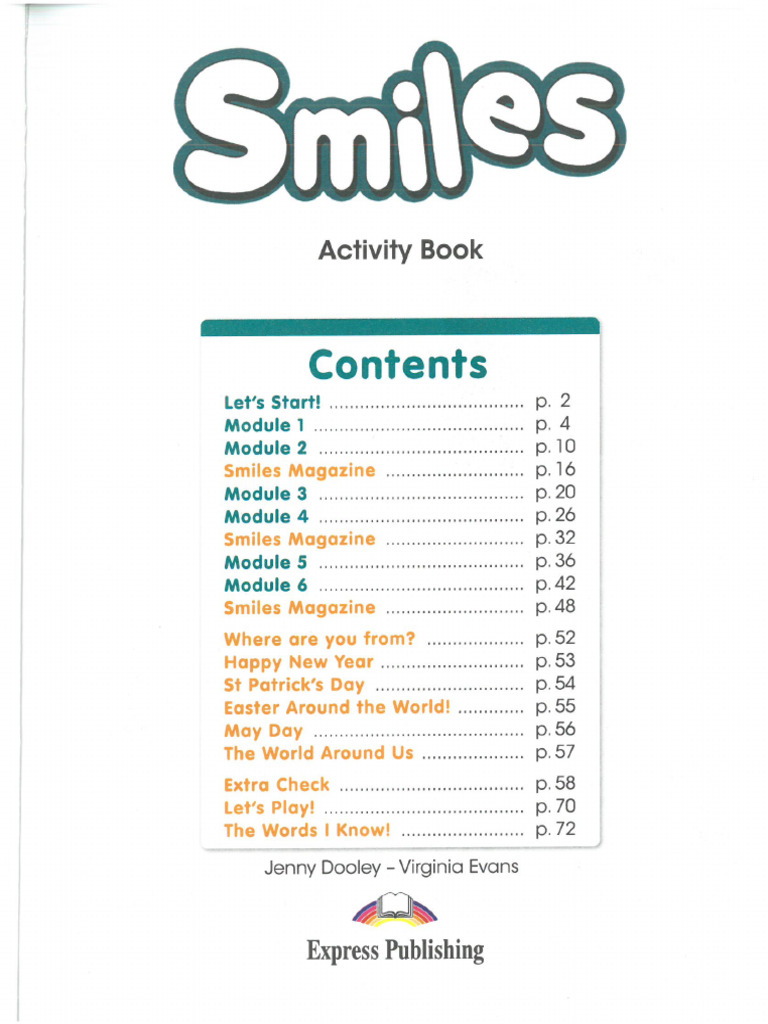 Smiles 1-1 Activity Book | PDF