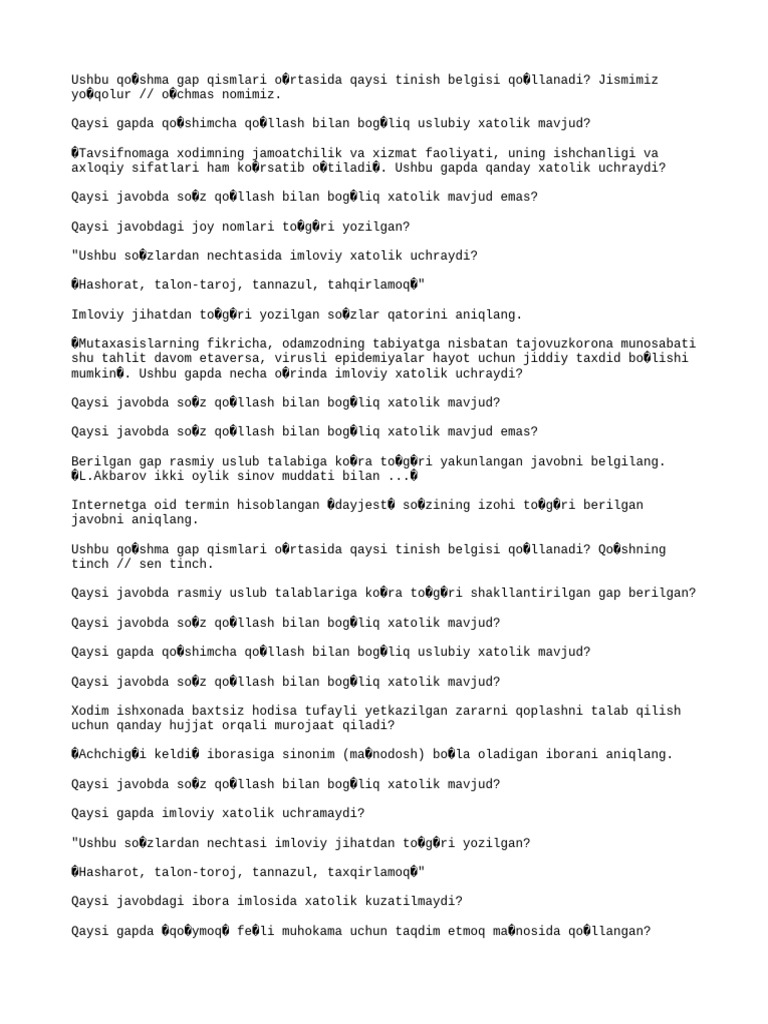 Davlat Tili 071632 | PDF