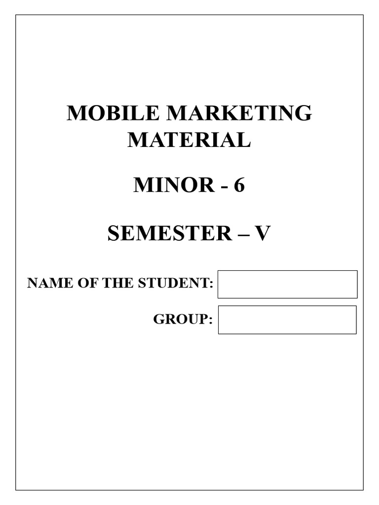 Mobile Marketing Strategies Overview | PDF | Interactive Voice Response ...