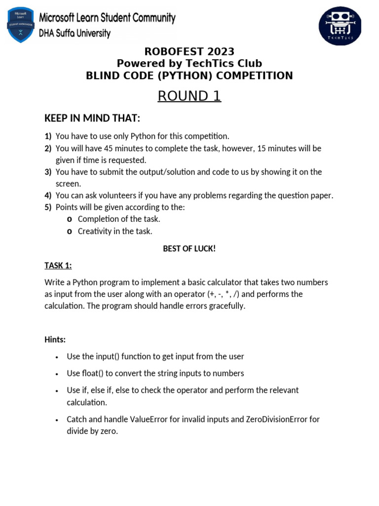 Round 1 PY | PDF