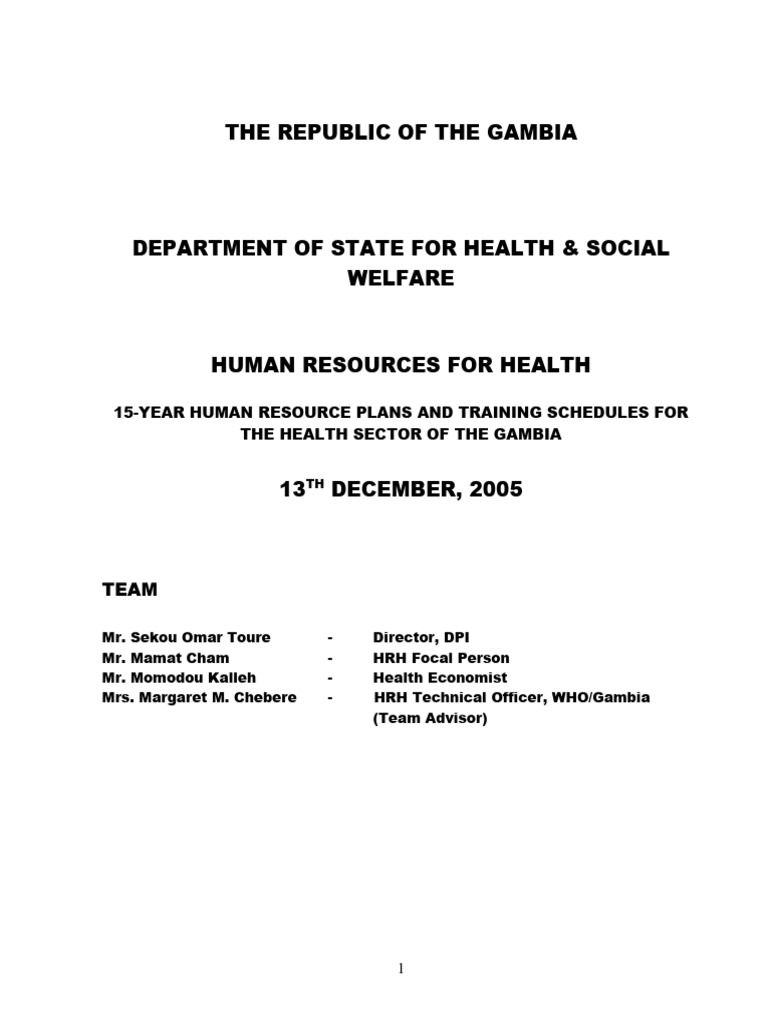 Human Resources For Health | PDF | Health Human Resources | Health Policy