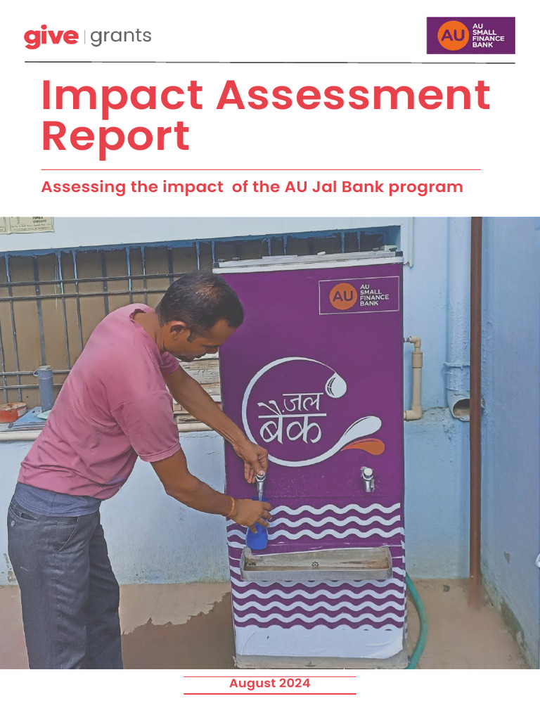 Au Small Finance Bank Jal Bank | PDF | Fresh Water | Water