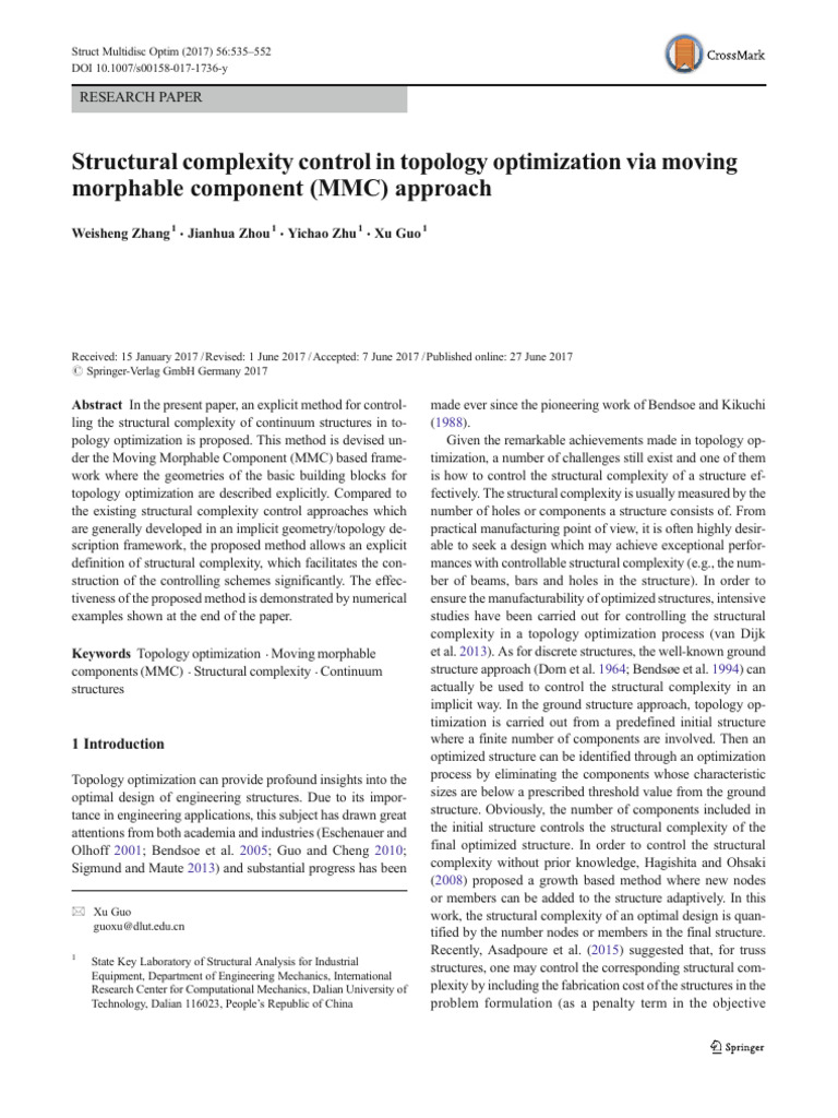 Structural Complexity Control in Topology Optimization Via Moving Morphable Component (MMC ...
