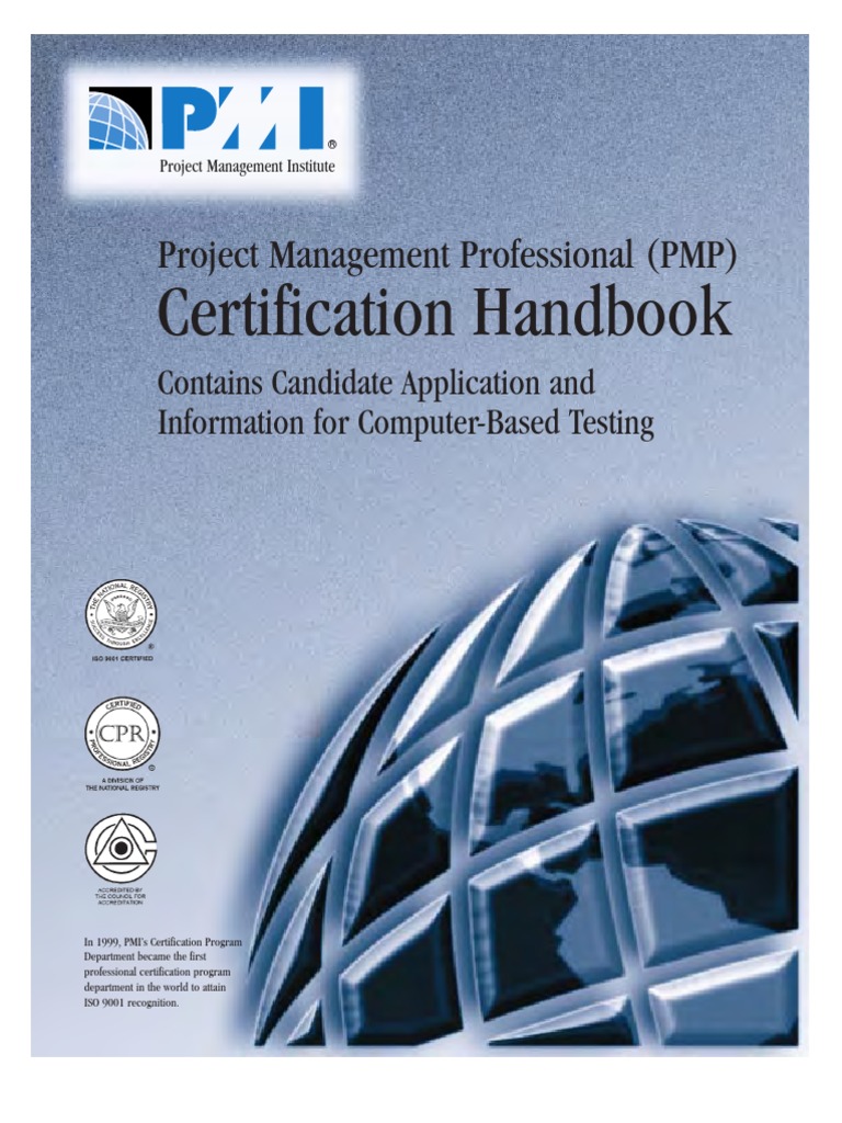 Certification Handbook: Project Management Professional (PMP) | PDF