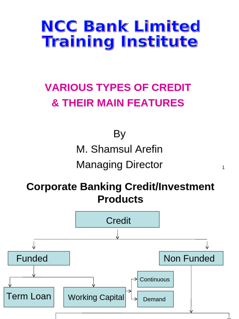 Various Types of Credit Facility & Their Features (Updated) | PDF ...