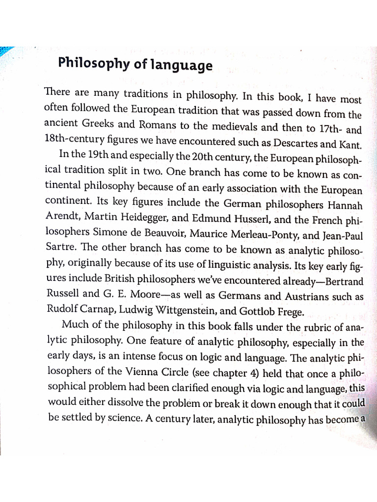 Philosophy of Language | PDF