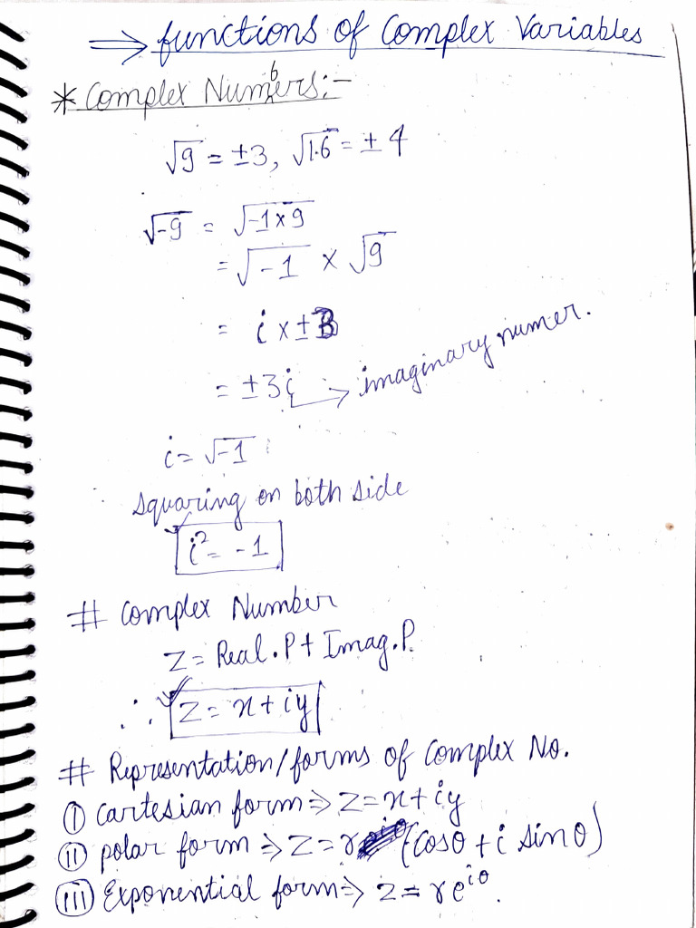 Function of Complex Variables | PDF