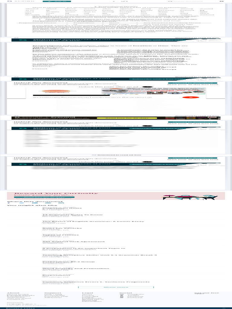 4.1 Prep Phrases & Idiom PDF Preposition and Postposition Phrase | PDF | Semantics | Language ...