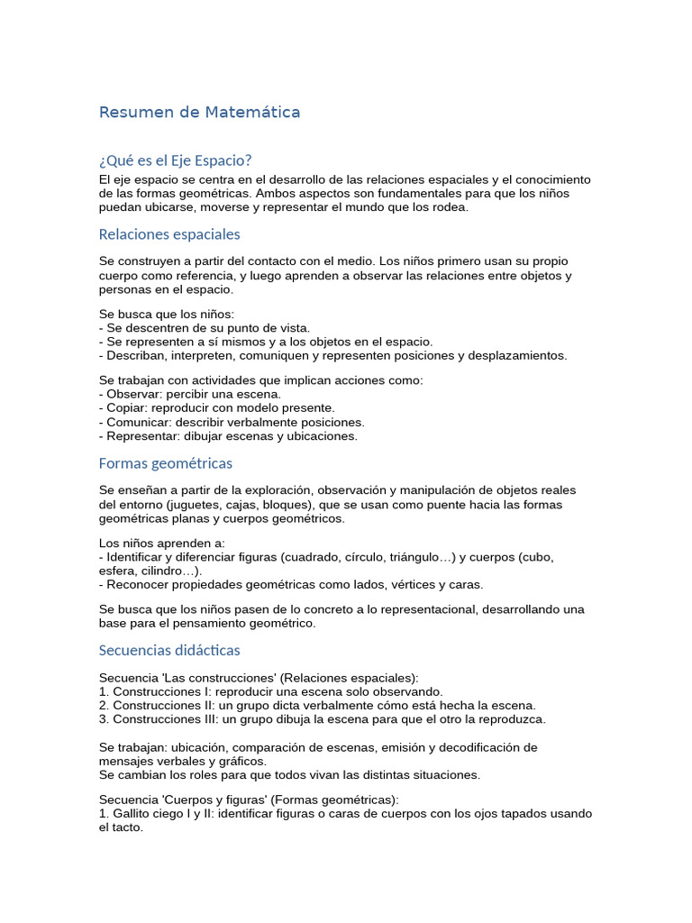Resumen de Matemática 3RO - 012901 | PDF | Evaluación | Enseñando