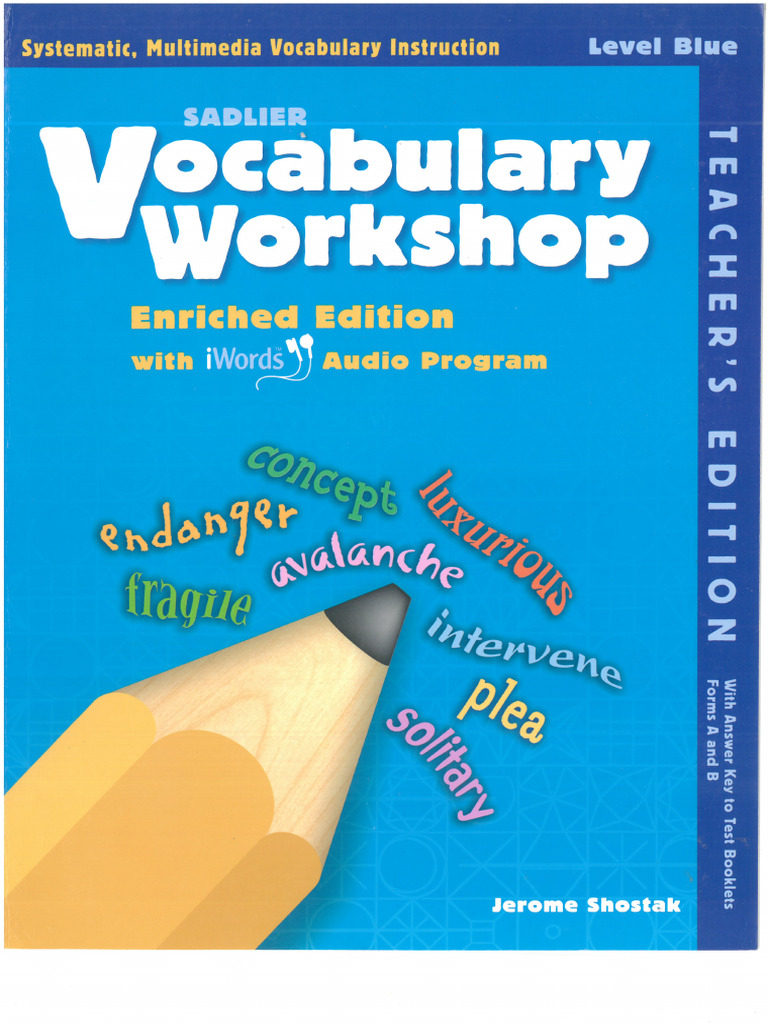 Vocabulary Workshop-Level Blue-Teacher Edition | PDF