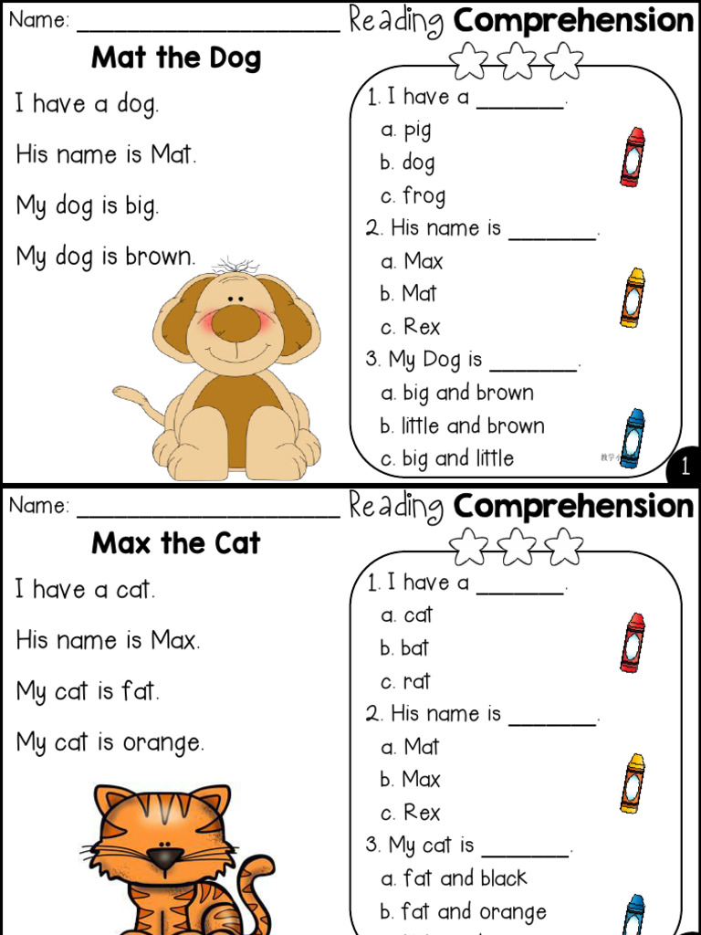 Kindergarten Reading Comprehension and Questions | PDF | Zoology