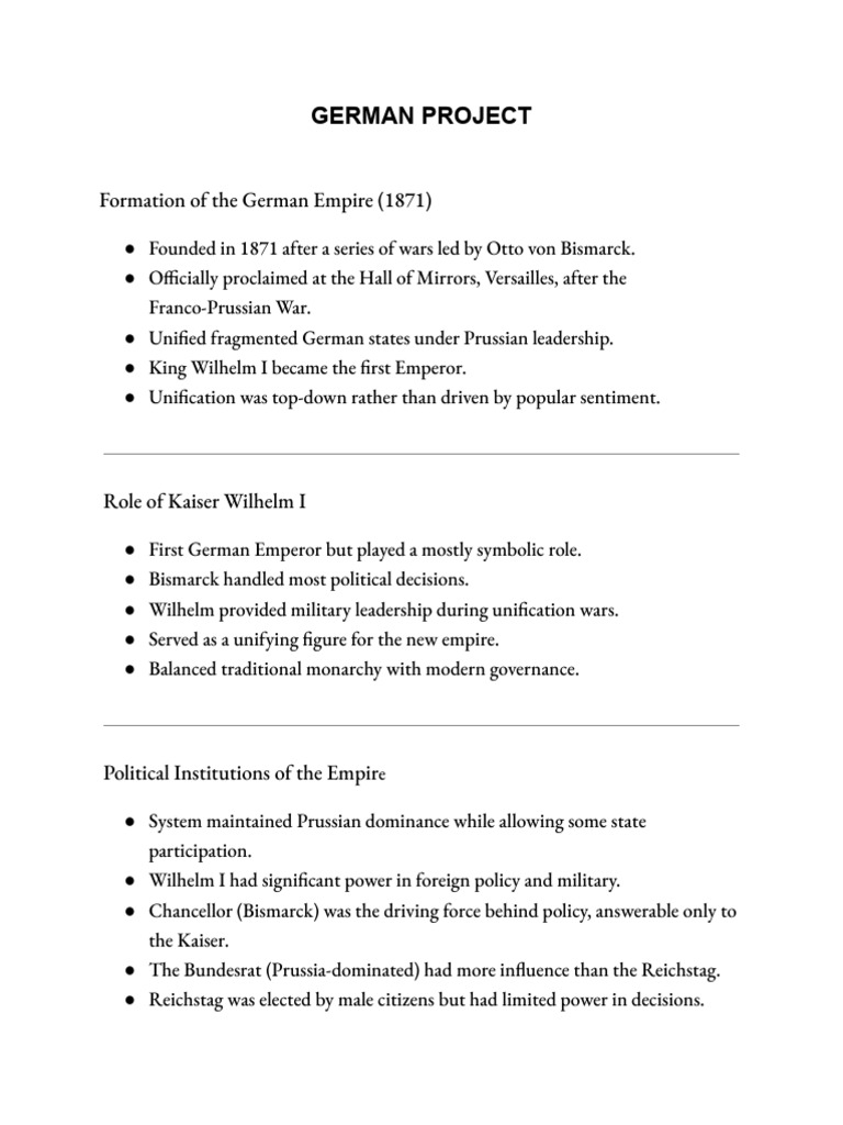 German Project | PDF