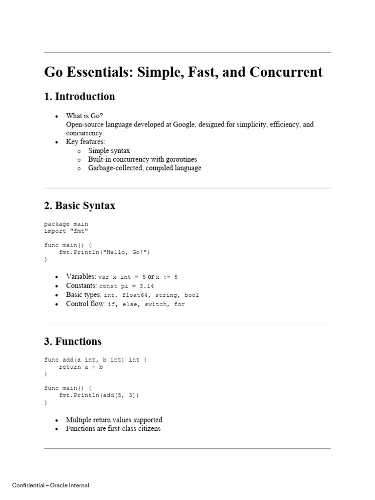 Go Essentials | PDF | Systems Architecture | Computer Science