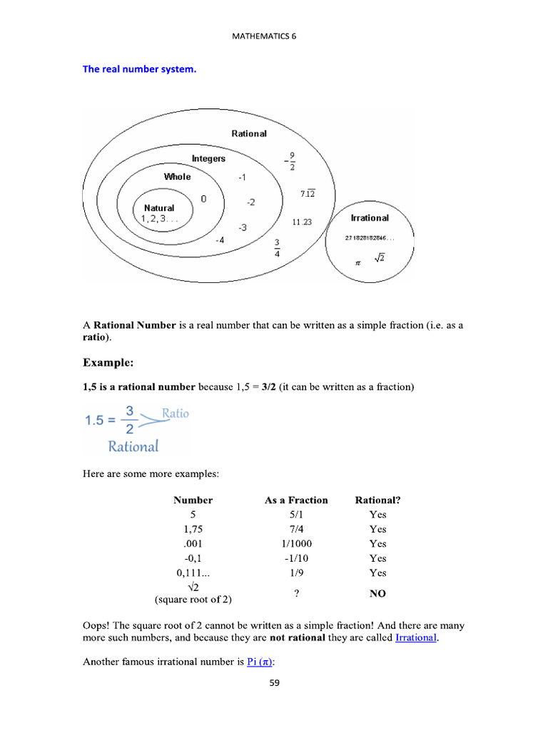 Rational Numbers | PDF
