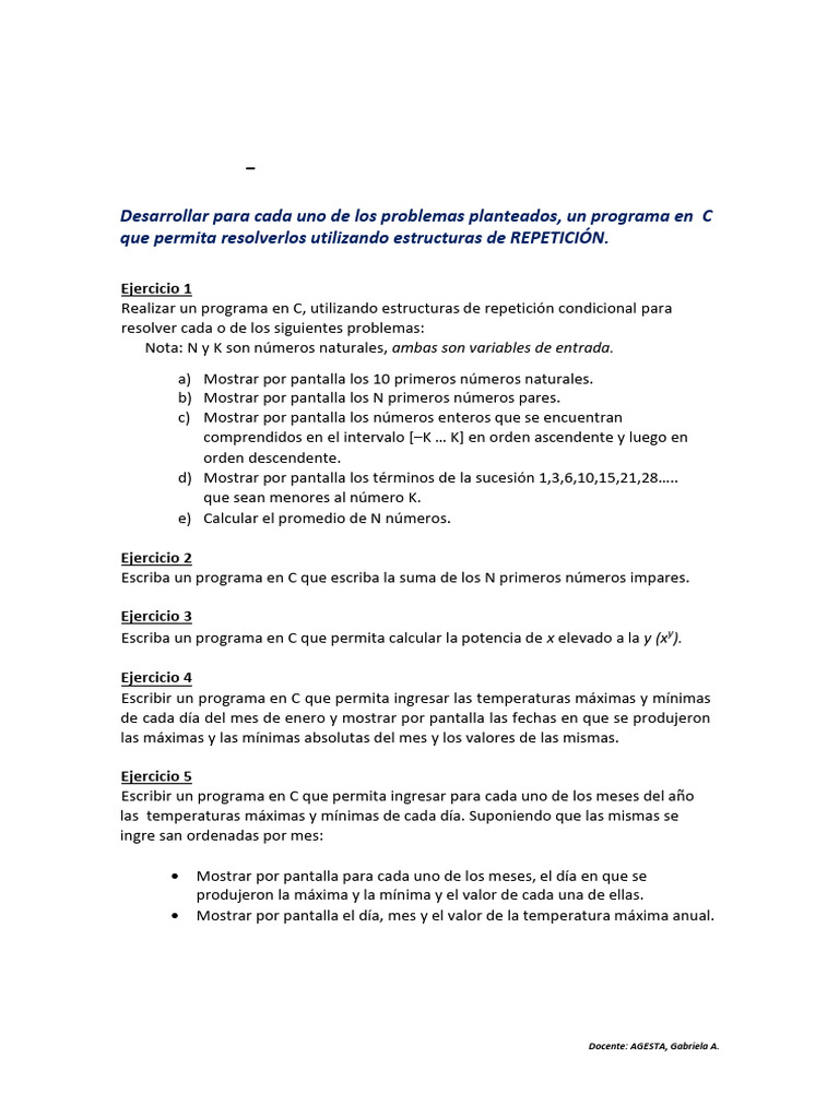 Estructuras de Repetición C While Do While | PDF