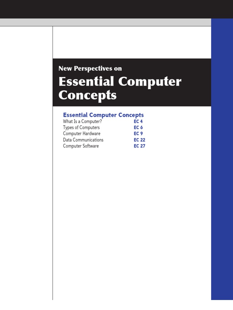 Essential Computer Concepts | PDF | Disk Storage | Printer (Computing)