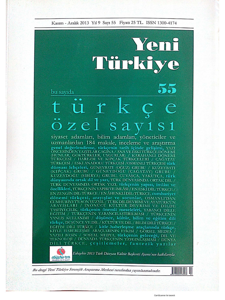 Turk Dunyasi Ve Ortak Iletisim Dili | PDF