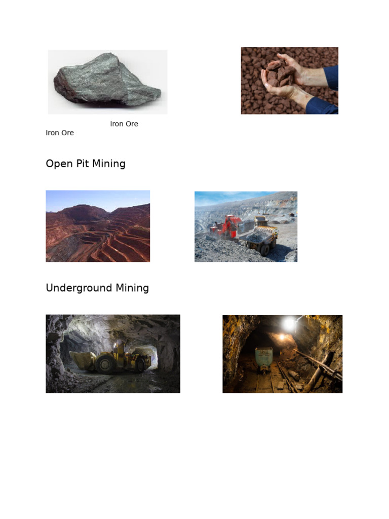 Iron Ore Mining Methods Explained | PDF
