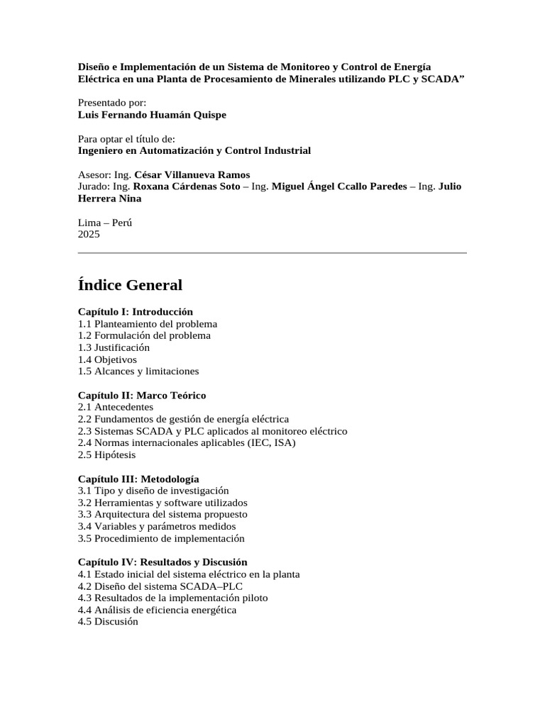 Diseño e Implementación de Un Sistema de Monitoreo y Control de Energía ...