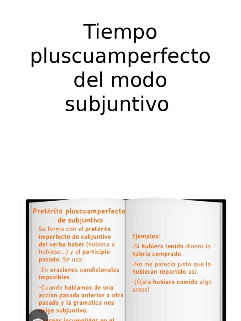 Pluscuamperfecto Subjuntivo | PDF