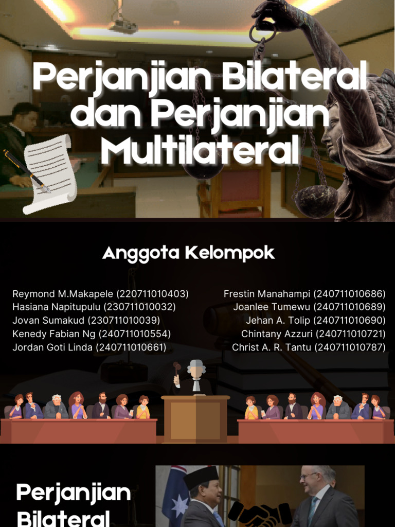 Perbandingan Perjanjian Bilateral dan Multilateral | PDF