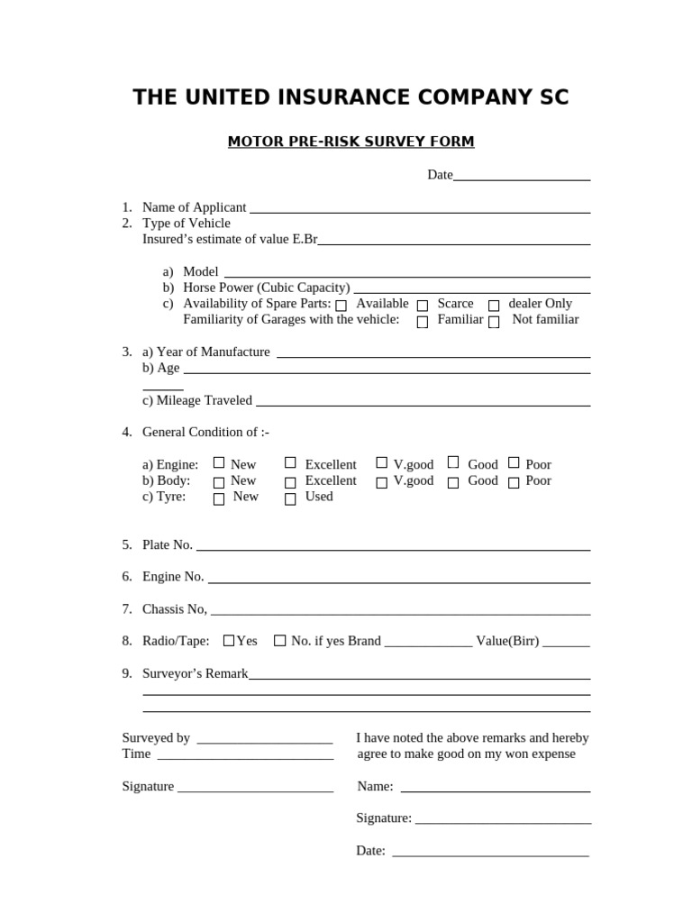 Motor Forms | PDF | Insurance | Mortgage Law
