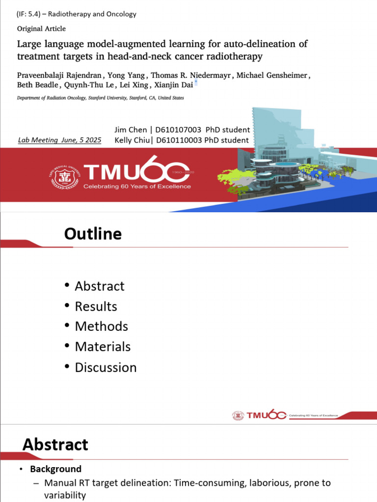 (S) Large Language Model-Augmented Learning For Auto-Delineation of ...