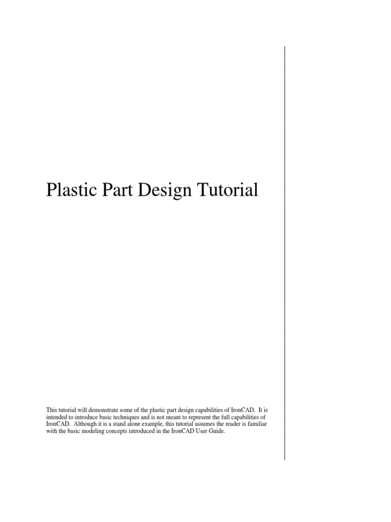 Plastic Part Design Tutorial | PDF | Icon (Computing) | Shape