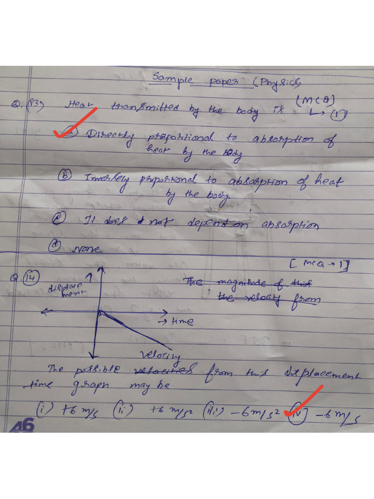 Sample Question Paper (Class 7) & CBQ Questions | PDF