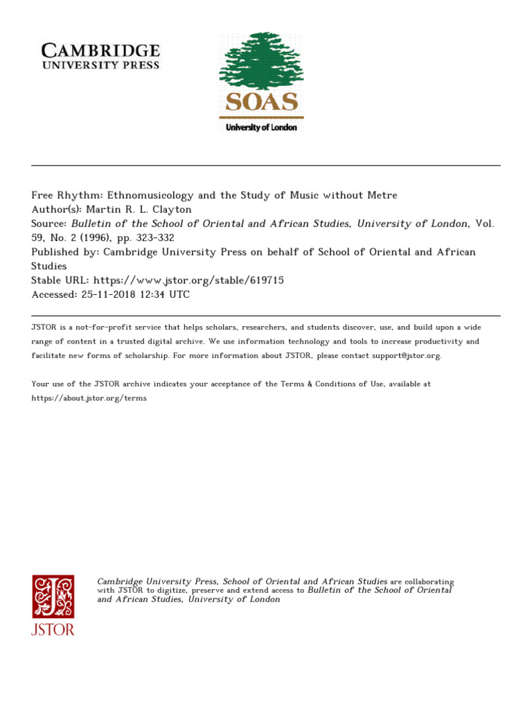 Free Rhythm - Ethnomusicology and The Study of Music Without - Unknown ...