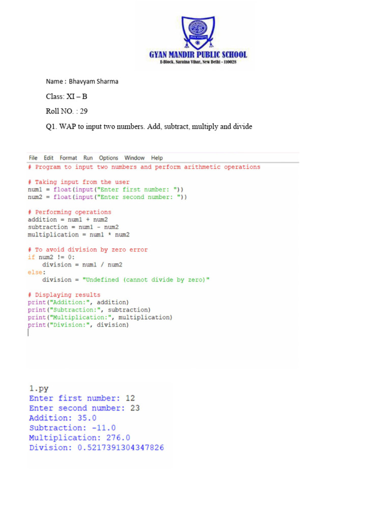 Python Practical Codes | PDF