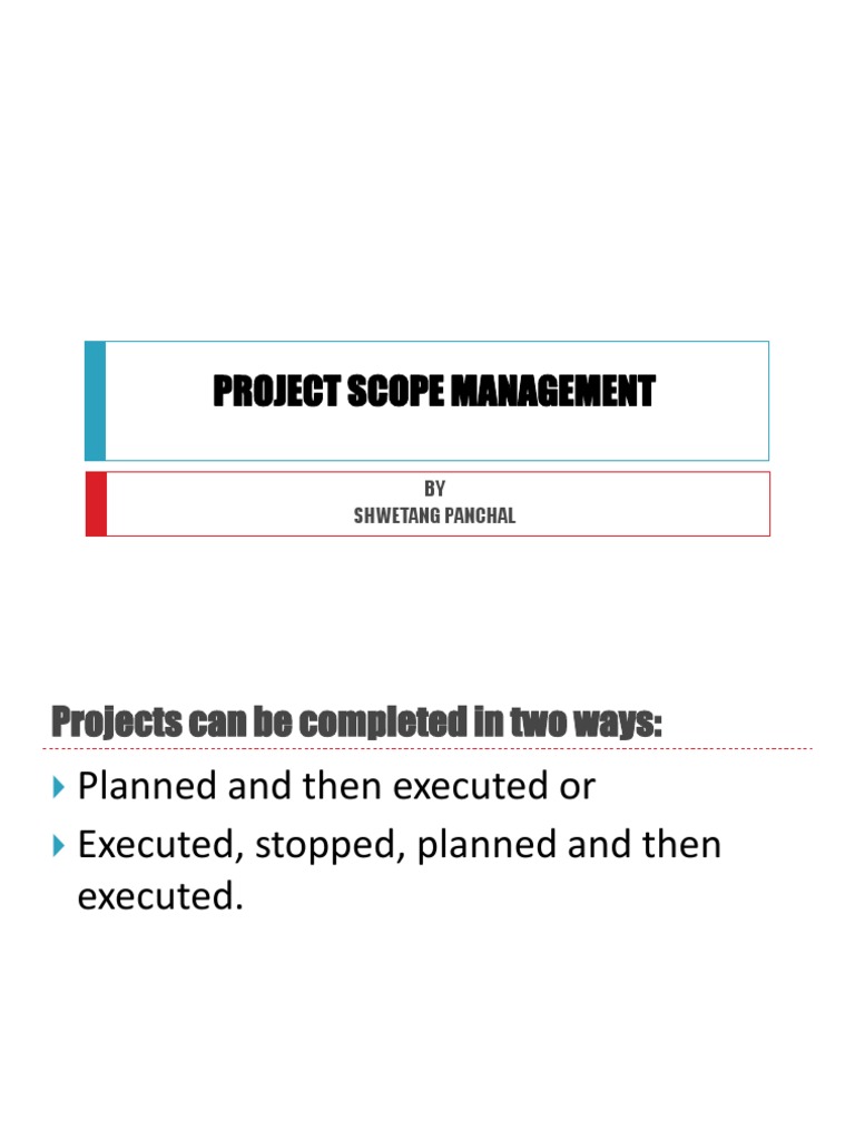 Project Scope Management | PDF | Systems Engineering | Cognition