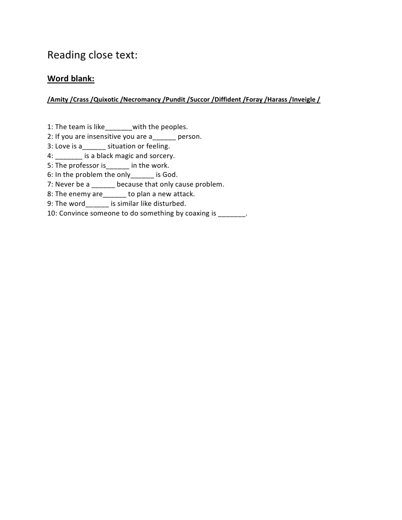 Reading Close Text | PDF